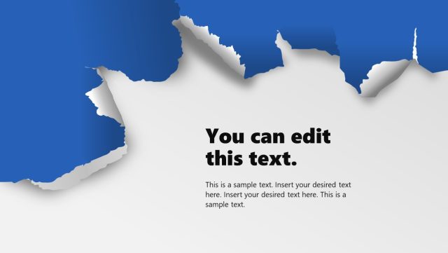 Creative Torn Paper PPT Slide - SlideModel