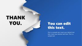 Thank You Slide - Torn Paper Template - SlideModel