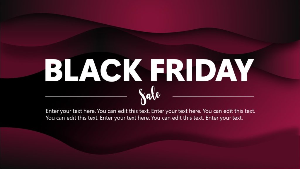Editable Black Friday Text PPT Template - SlideModel