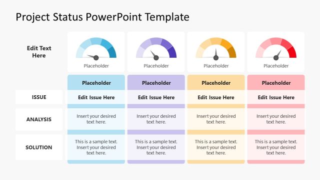 Project Status with KPI Presentation Template - SlideModel
