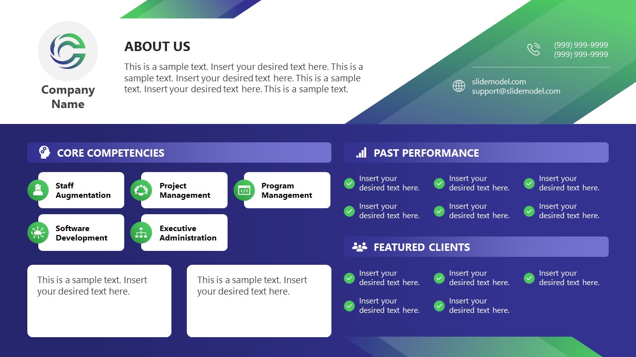 Capability Statement PowerPoint Template