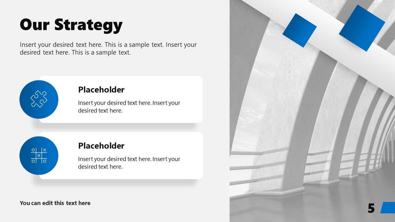 Blue Blocks Corporate Profile PowerPoint Template