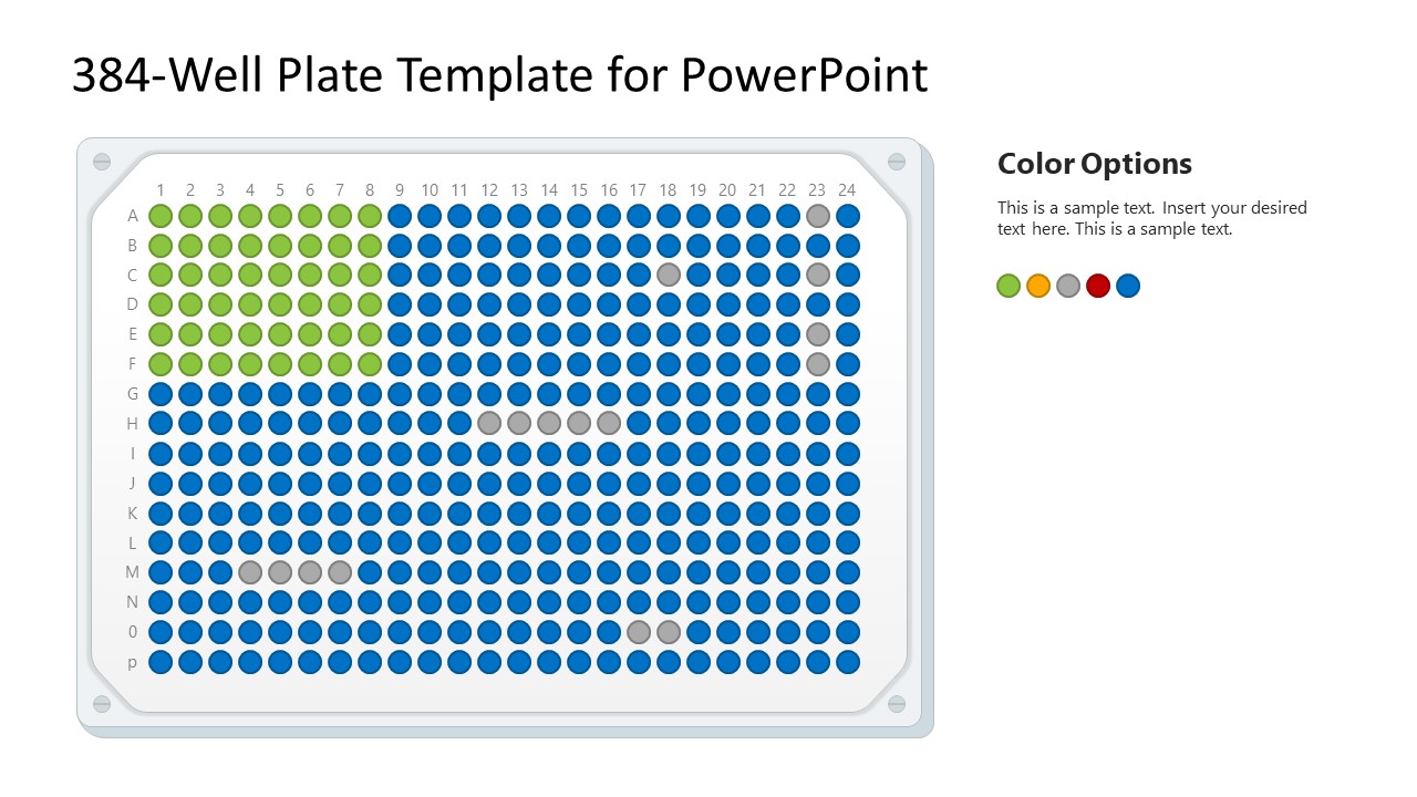 384-Well Plate Template for PowerPoint