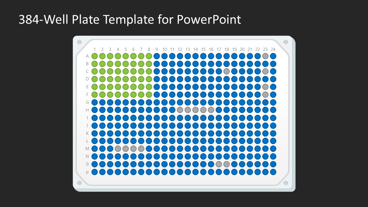 384-Well Plate Template for PowerPoint