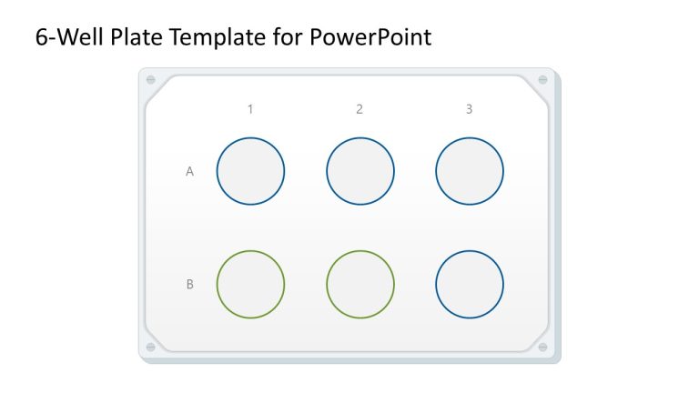 Customizable 6-Well Plate Template PPT Slide - SlideModel