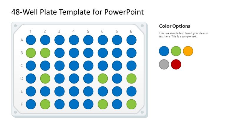 Editable 48-Well Plate PPT Template - SlideModel