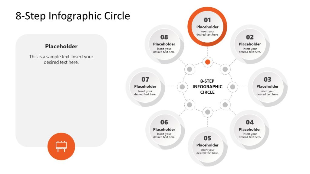 8-Step Infographic Circle Diagram - Step One Slide - SlideModel