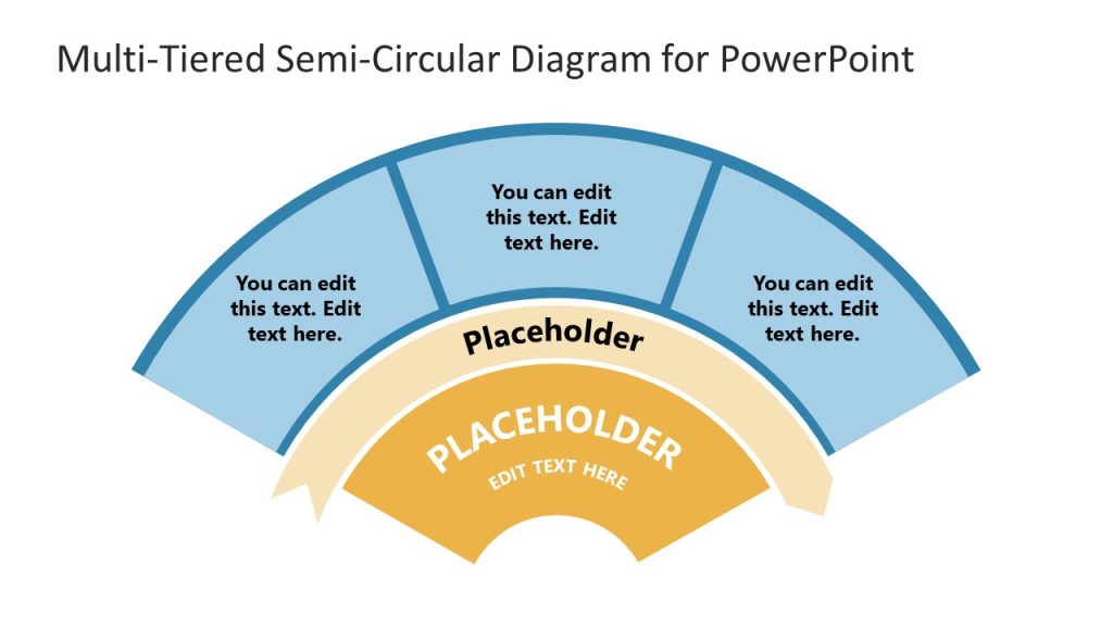Three Sections Semi-Circular Process Diagram - SlideModel