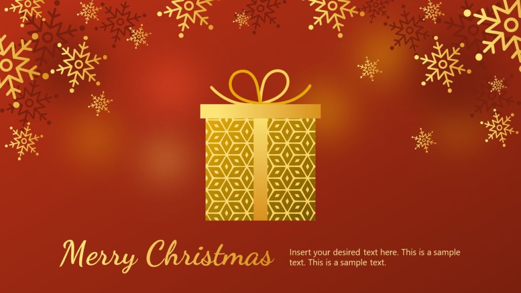Merry Christmas Background Presentation Template - SlideModel