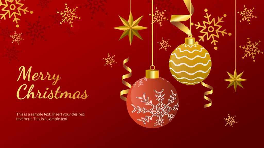 Christmas Ornaments Presentation Template - SlideModel