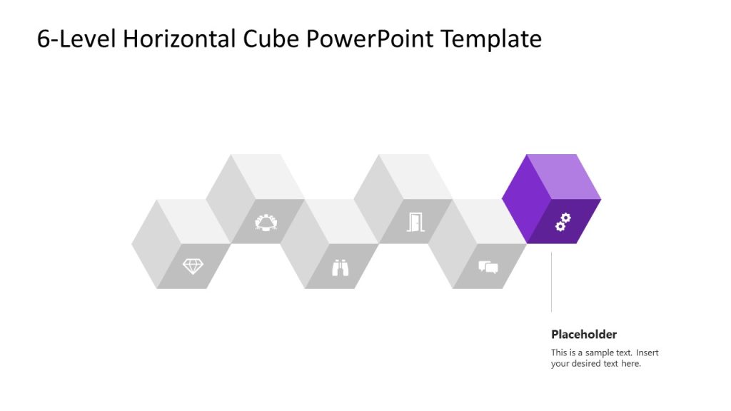 6-Level Horizontal Cube Infographic PowerPoint Slide - SlideModel 6-Level Horizontal Cube Infographic PowerPoint Slide - SlideModel