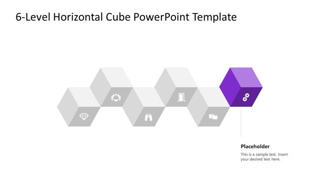 6-Level Horizontal Cube Infographic PowerPoint Slide - SlideModel 6-Level Horizontal Cube Infographic PowerPoint Slide - SlideModel