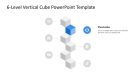6-Level Vertical Cube Infographic Template for Presentation - SlideModel