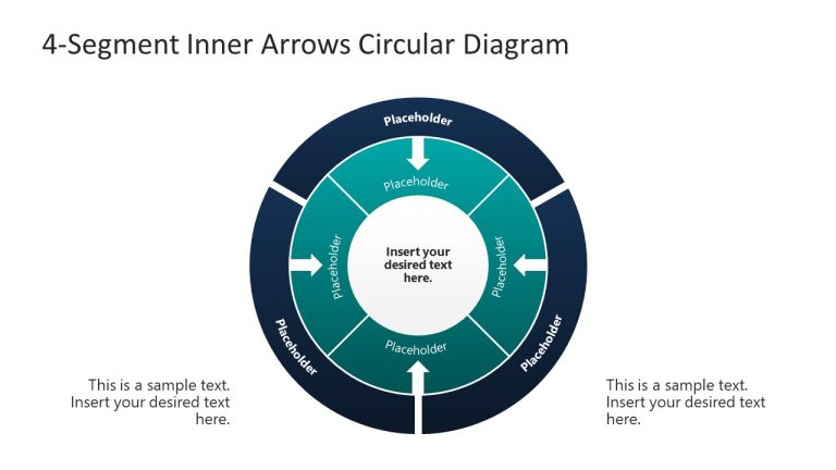 Customizable 4-Segment Inner Arrows Circular Diagram PPT Template ... Customizable 4-Segment Inner Arrows Circular Diagram PPT Template ...