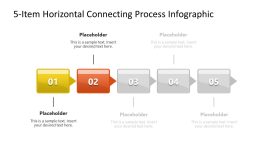 Stage 2 Slide - 5-Item Horizontal Connected Process Template - SlideModel