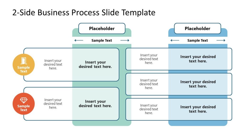 2-Side Business Process Presentation Template - SlideModel