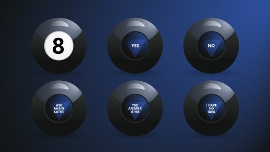 Eight Ball Diagram - Magic 8-Ball Template - SlideModel