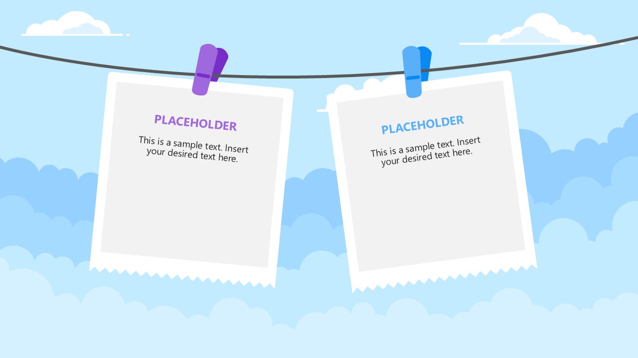 Clothesline Infographic PowerPoint Template