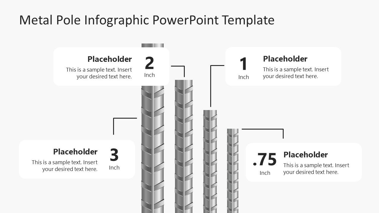 Metal Pole Infographic PowerPoint Template
