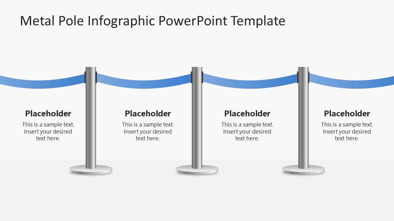 Metal Pole Infographic PowerPoint Template