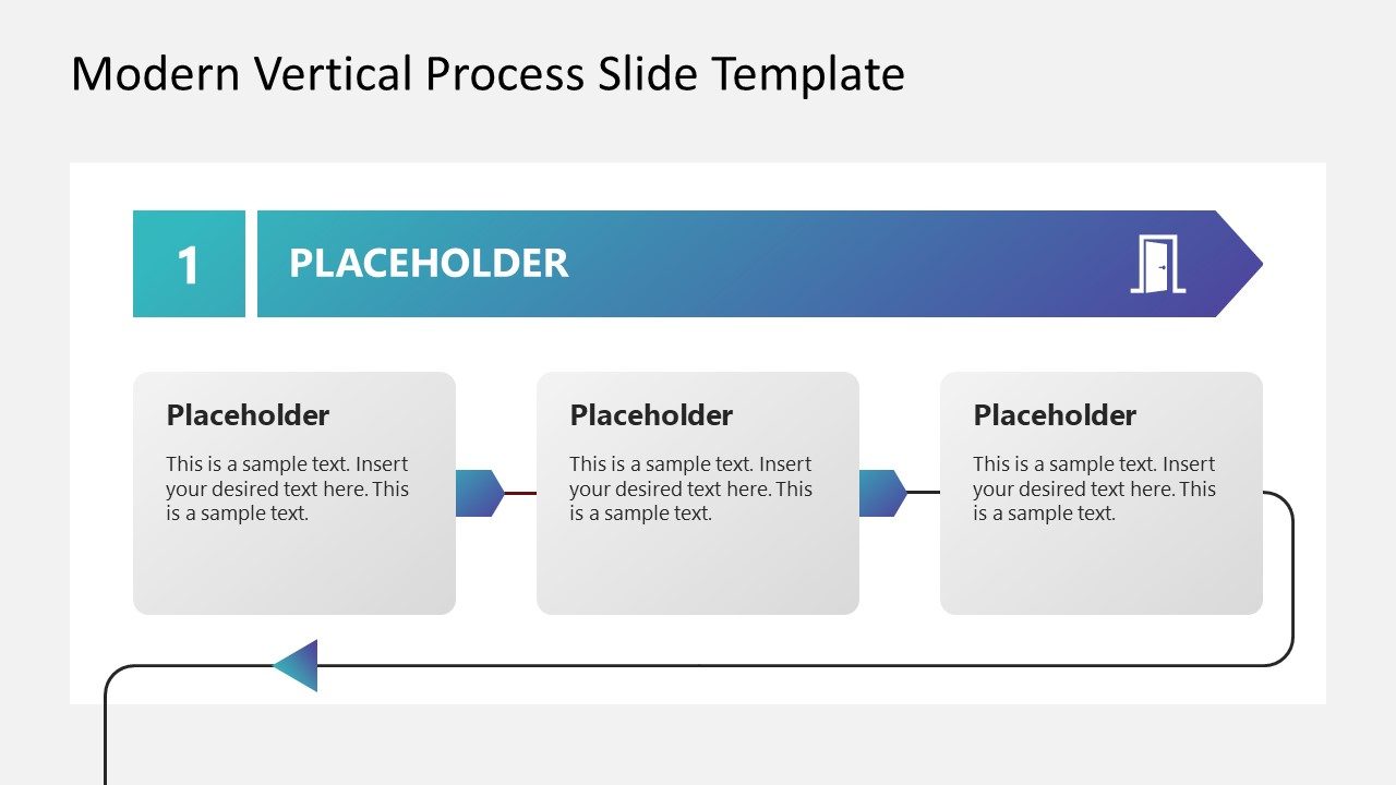 Cover Slide - Modern Vertical Process Slide Template - SlideModel