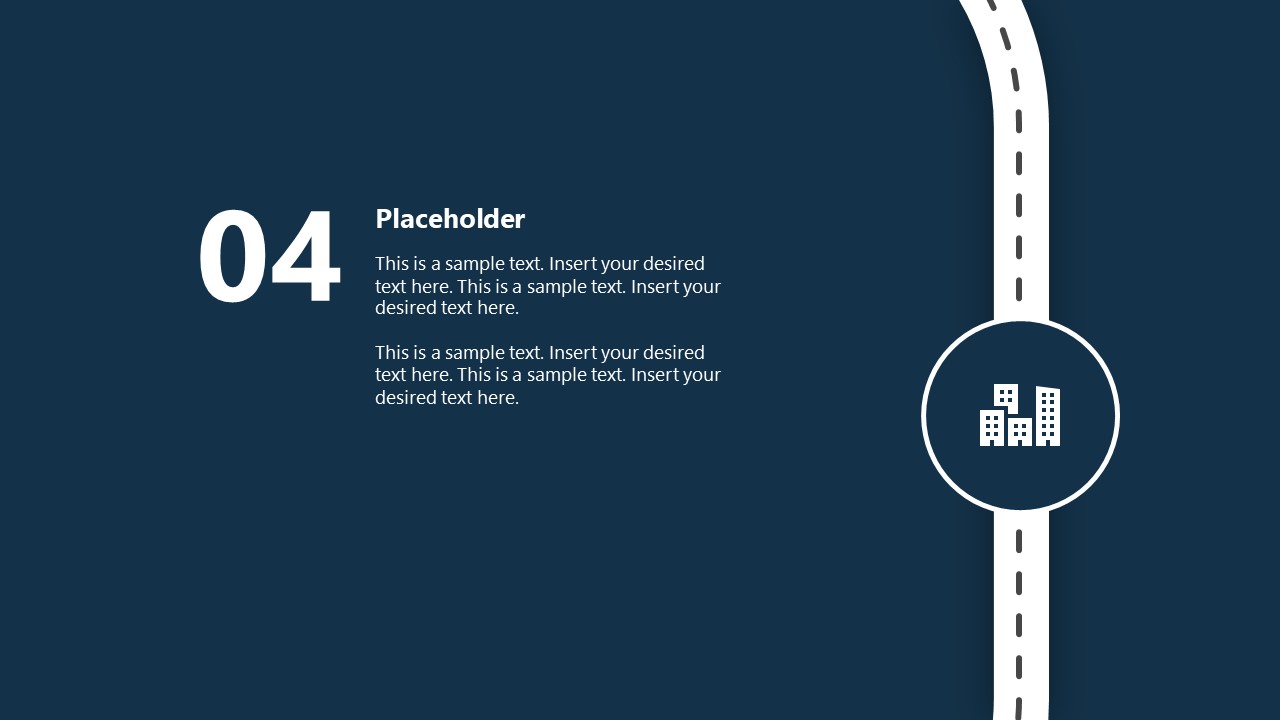 5-Step Vertical Roadmap PowerPoint Template