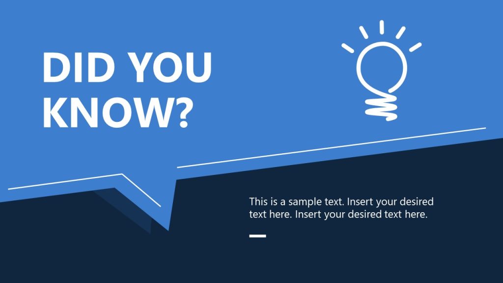 Editable Did You Know Template for Presentation - SlideModel