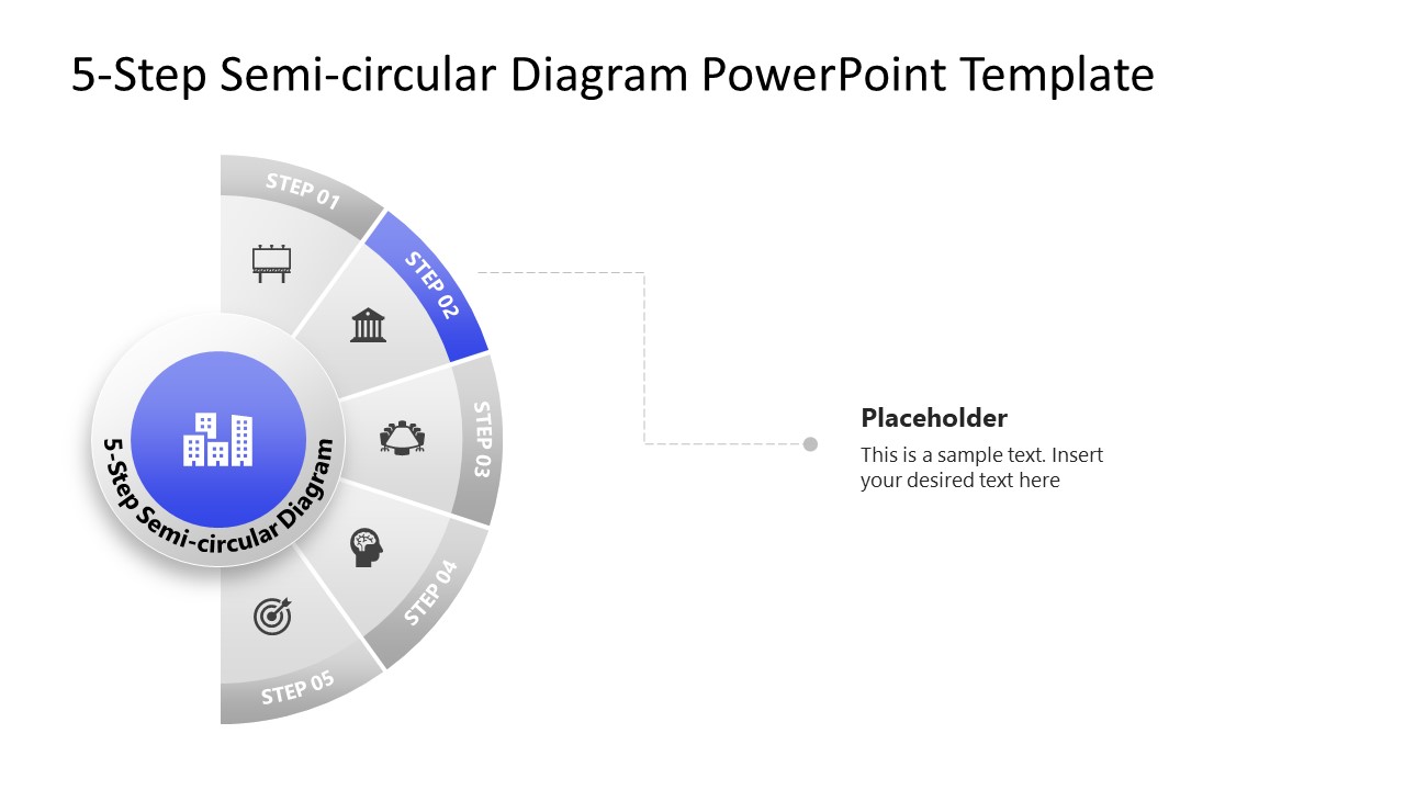 5 Step Strategy Pyramid Diagram Slidemodel Neumorphic Design Hierarchy