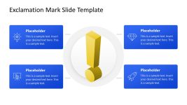 Slide with Infographic Text Boxes - Exclamation Mark Template - SlideModel
