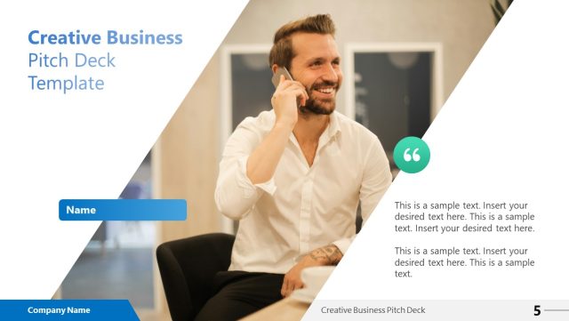 Quotation Slide with Image - Business Slide Deck - SlideModel