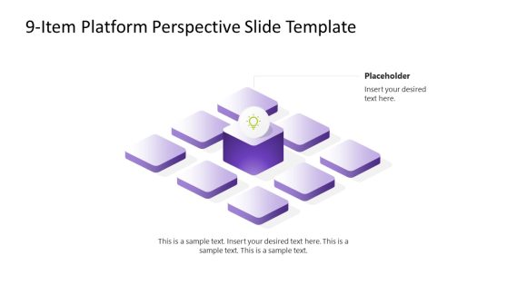 9-Item Perspective Platform PPT Template - SlideModel