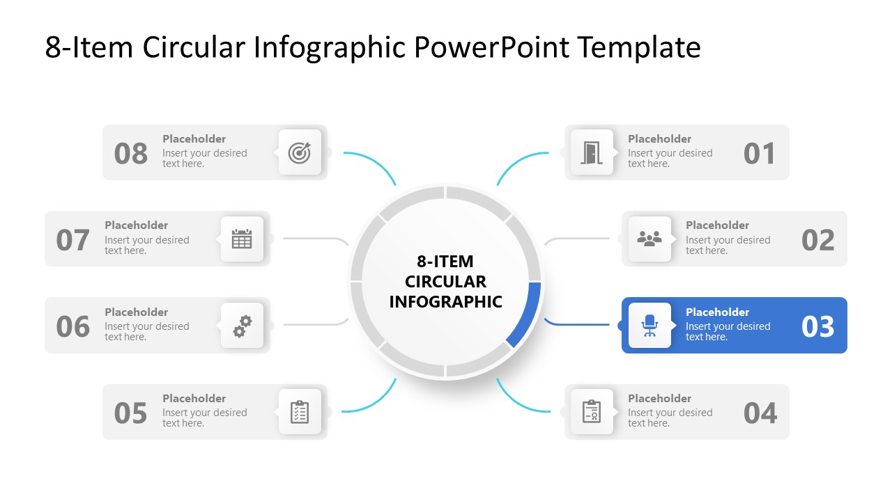 8-Item Circular Infographic PowerPoint Template