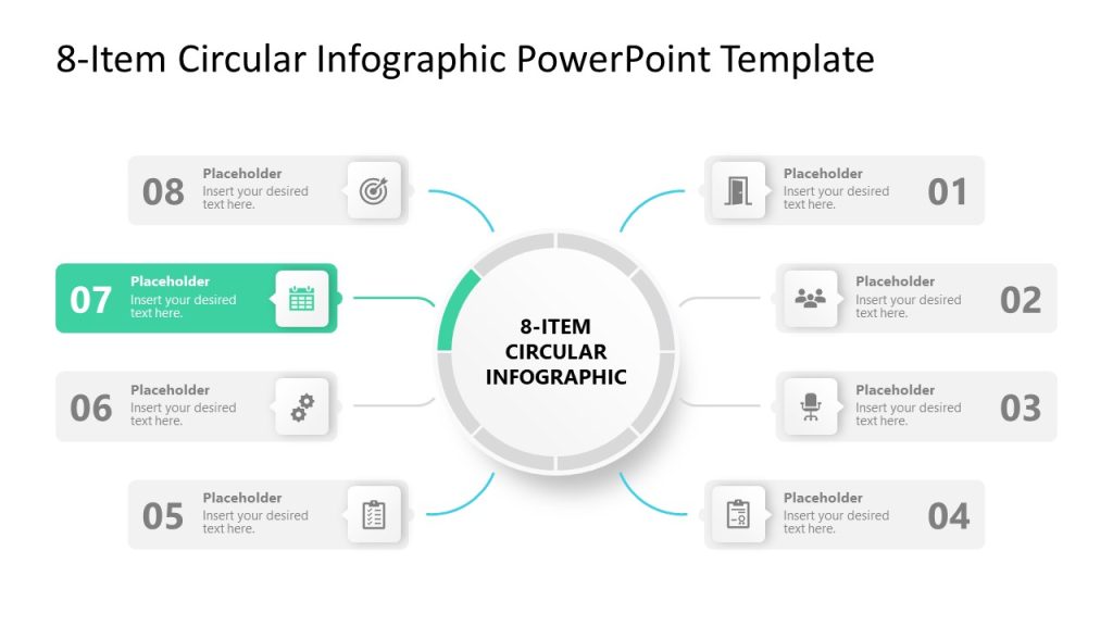 8-Item Circular Infographic Presentation Template - SlideModel
