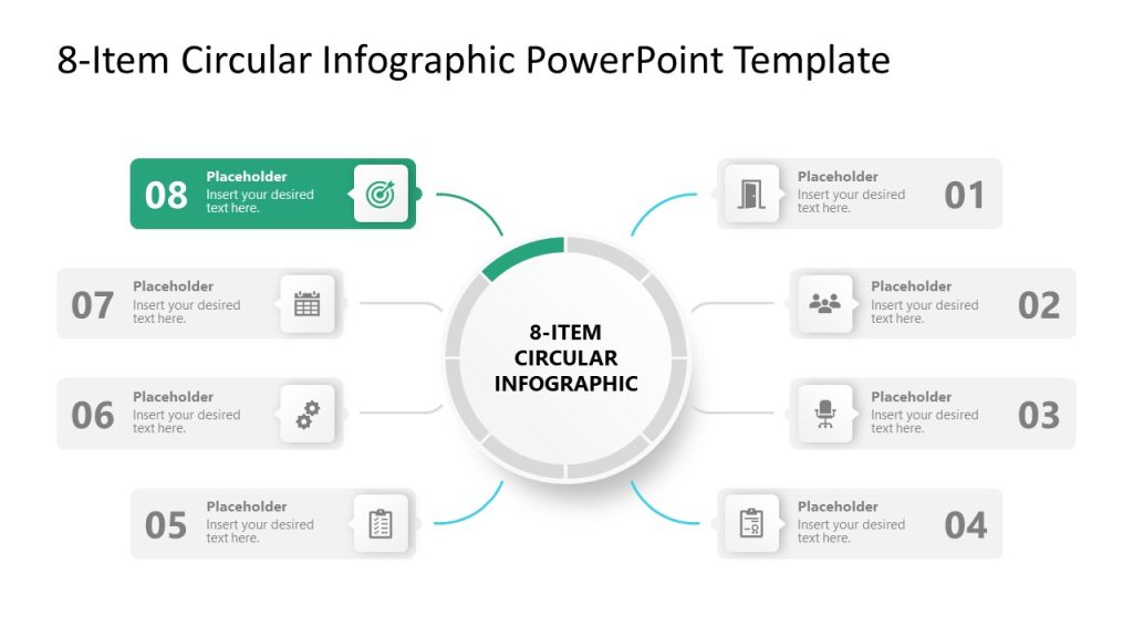 Step 8 Slide - Circular Infographic Diagram PowerPoint Template ...