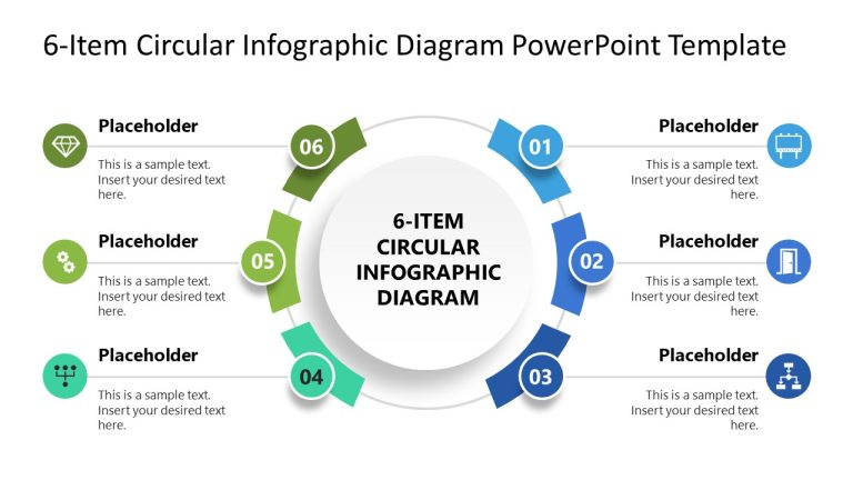 Cover Slide - 6-Item Circular Infographic Template - SlideModel