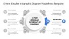 Editable 6-Item Circular Infographic PPT Template - SlideModel