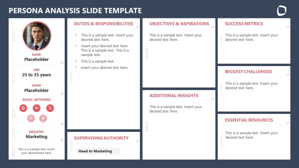 Persona Analysis Presentation Slide Template - SlideModel