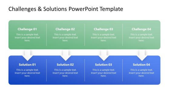 Multiple Challenges & Solutions PowerPoint Slide - SlideModel