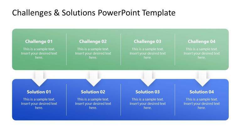 Multiple Challenges & Solutions PowerPoint Slide - SlideModel