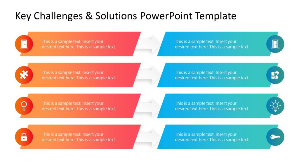 Key Challenges & Solutions PPT Slide Template - SlideModel