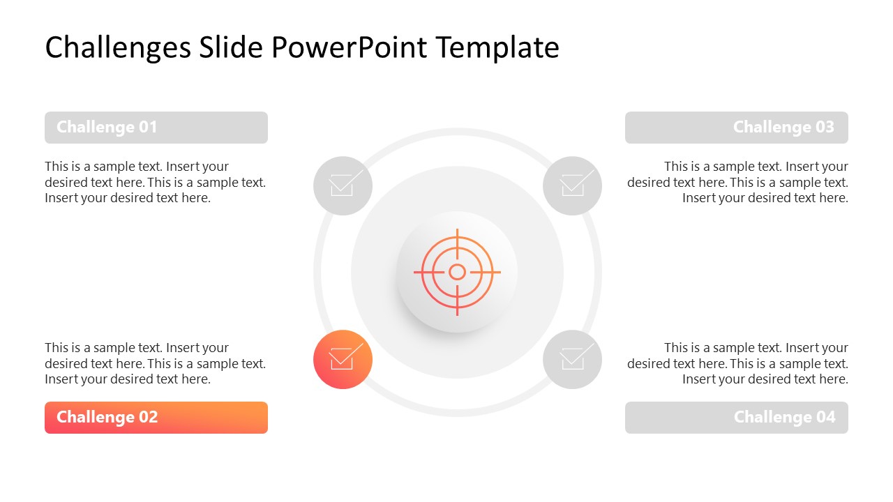 4-Step Challenges PowerPoint Template