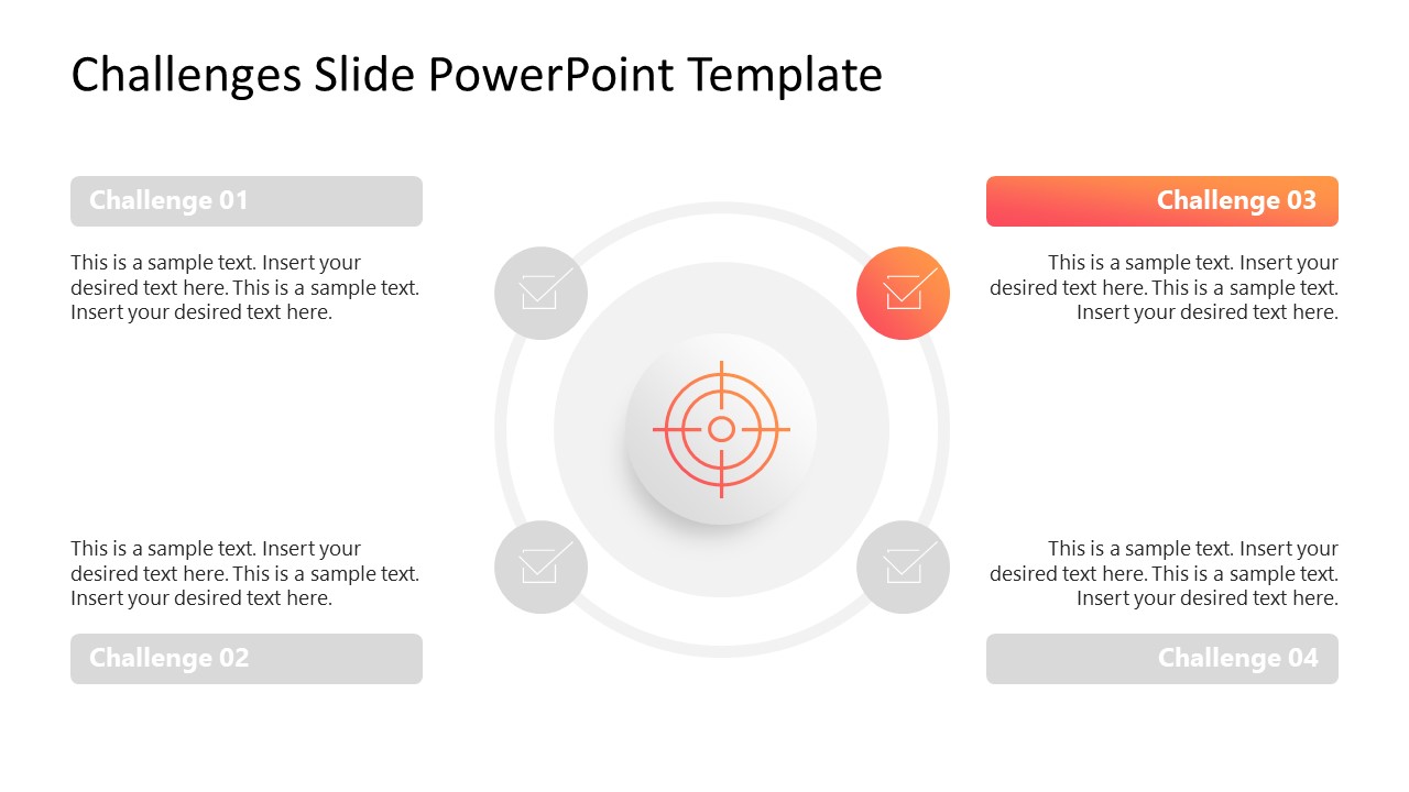 4-Step Challenges PowerPoint Template