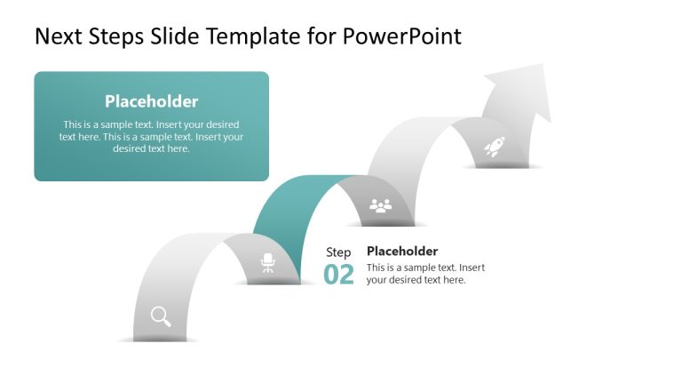 Step 2 Slide - 4-Item Next Steps Template - SlideModel