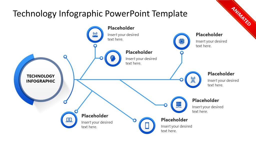 Technology Infographic Diagram - Animated Flow Chart - SlideModel