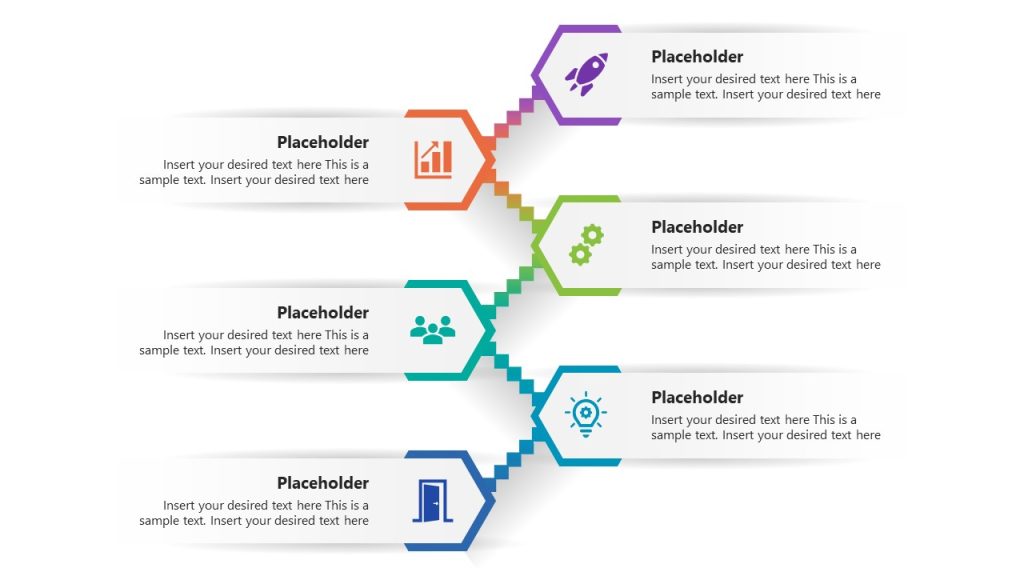 6-Step Infographic Step Stairs Presentation Template - SlideModel