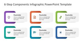 6-Step Components Infographic Presentation Template - SlideModel