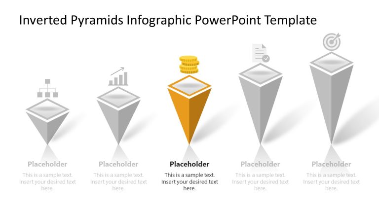 5-Step Inverted Pyramids PowerPoint Slide - SlideModel
