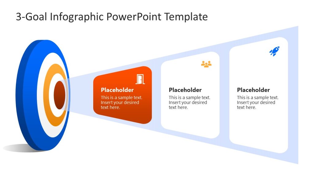 3-Goal Infographic PPT Slide Template - SlideModel