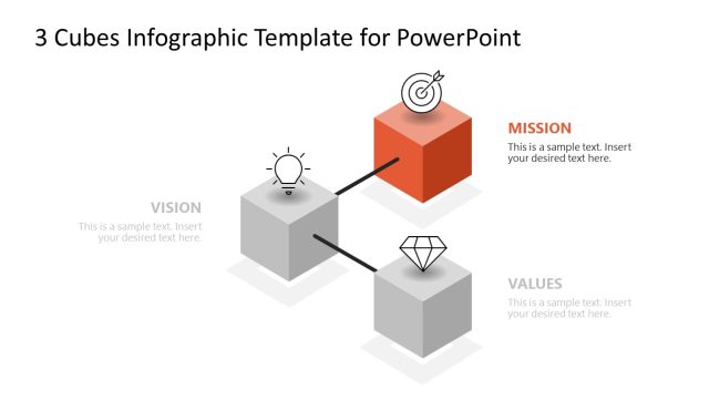 Customizable 3 Cubes Infographic PPT Template - SlideModel