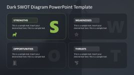 Cover Slide - Dark SWOT Analysis Template - SlideModel